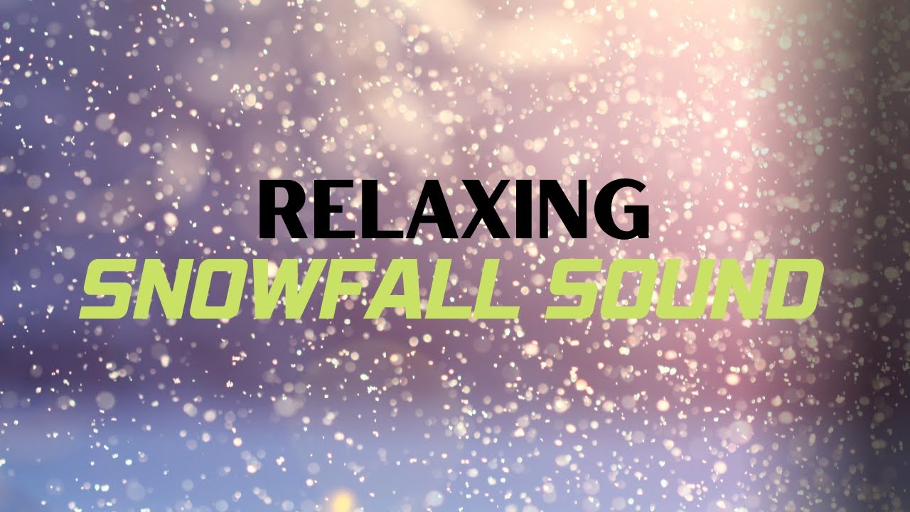 Snowfall ambience, relaxing snowfall, meditation music, healing deep ...