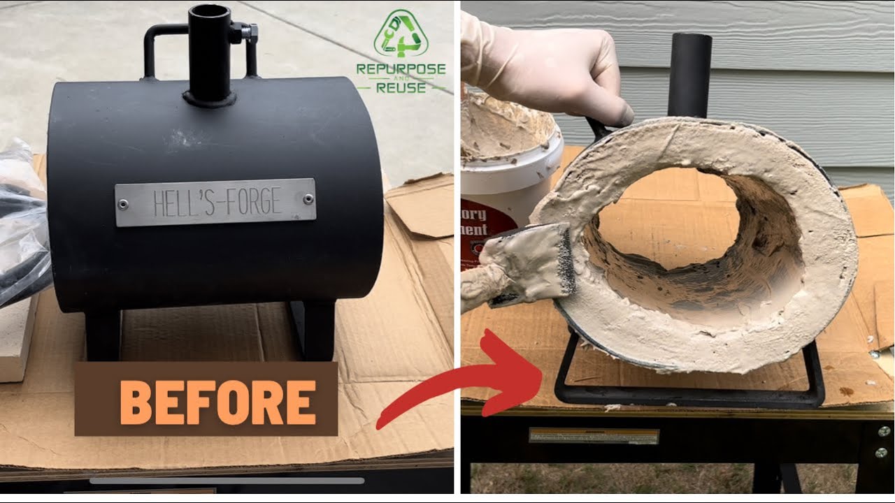 Hell’s Forge Propane Blacksmith Forge Set up and Review - YouTube