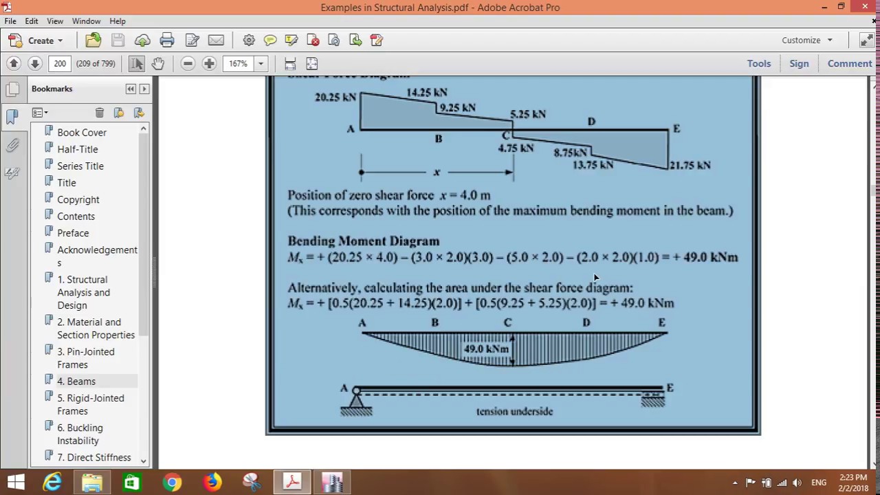 Etabs 2016-03 Statically Determinate Beams Shear Force and Bending ...