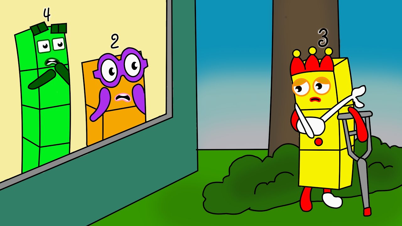 Numberblocks 3 seriously injured after accident - Numberblocks Fanmade ...