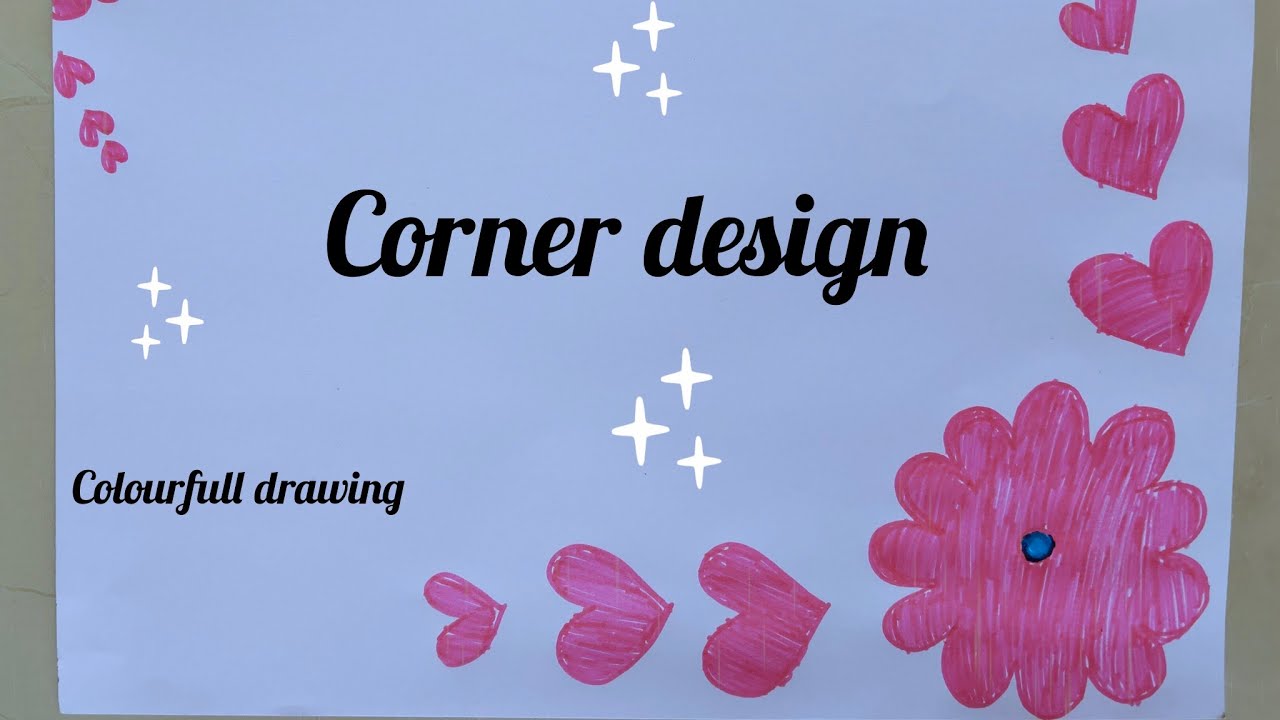 Unique corner design/Titel page/A4 sheet drwaing #assignment drwaing ...
