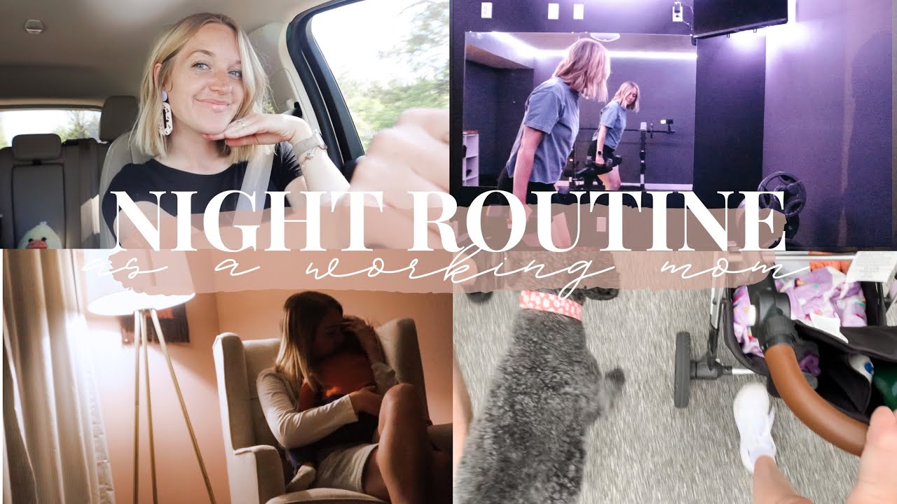 SPRING NIGHT ROUTINE as a working mom // balancing productivity with ...