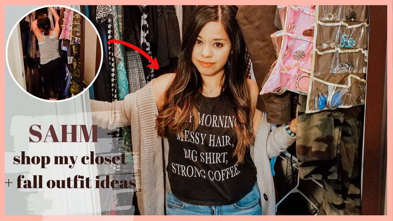 SAHM fall outfit ideas 2019 | Saving money by shopping your closet ...