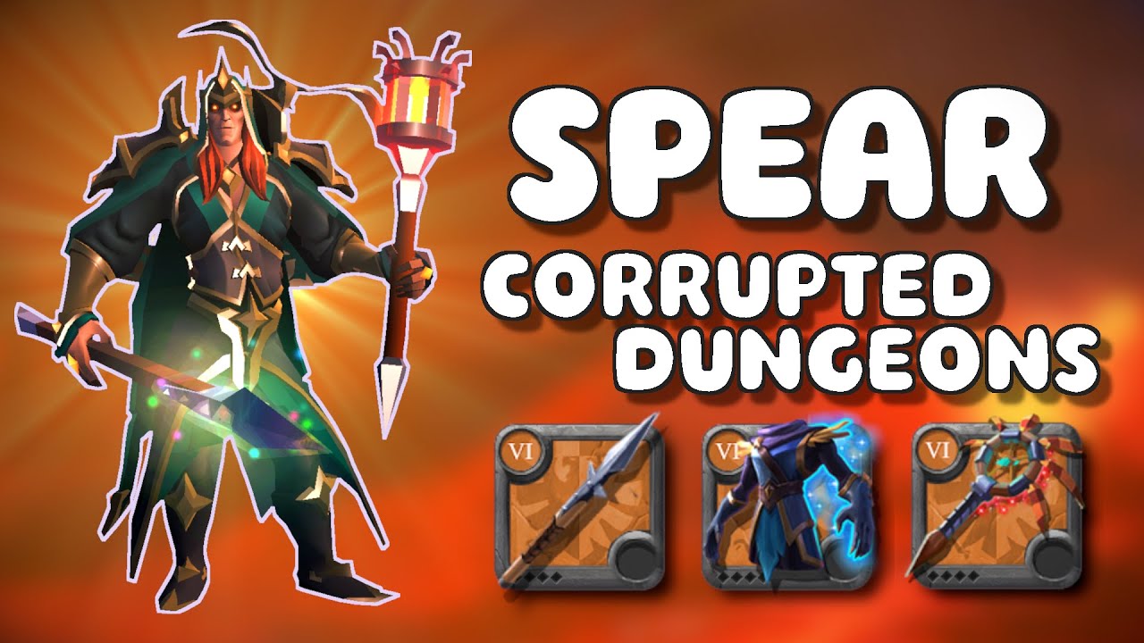 One-handed Spear in Corrupted Dungeons | Albion Europe - YouTube
