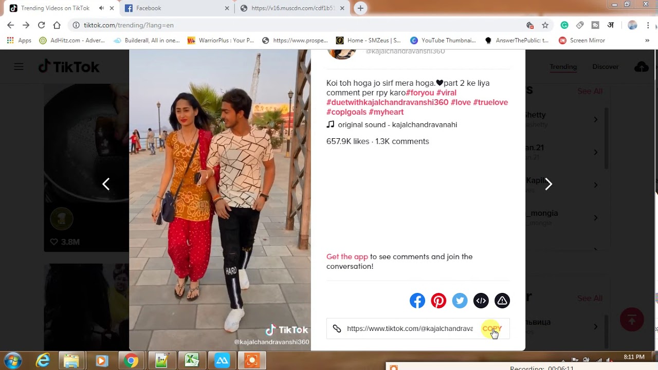 Tik tok can Play Online But Login only from Mobile app - YouTube