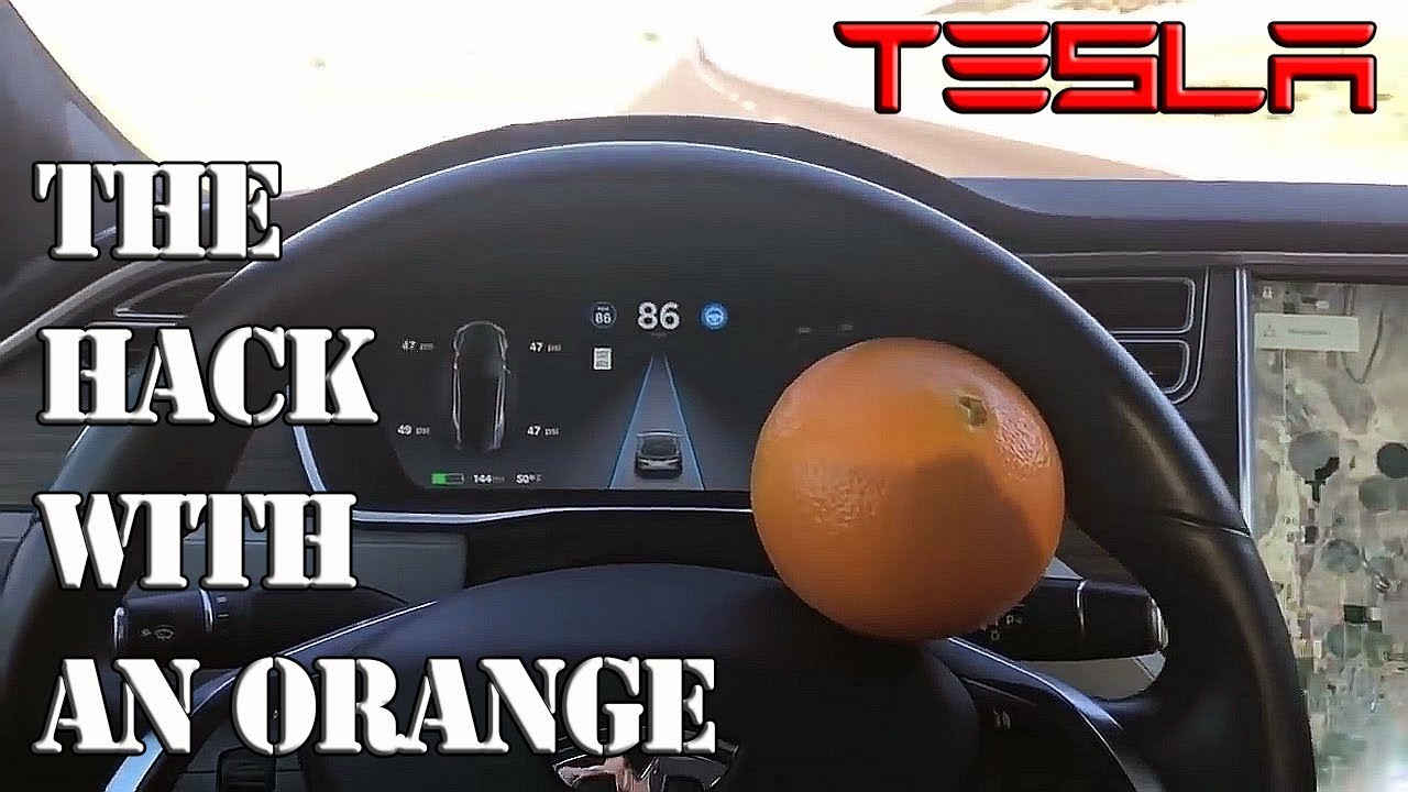 Tesla Hack with an Orange - YouTube