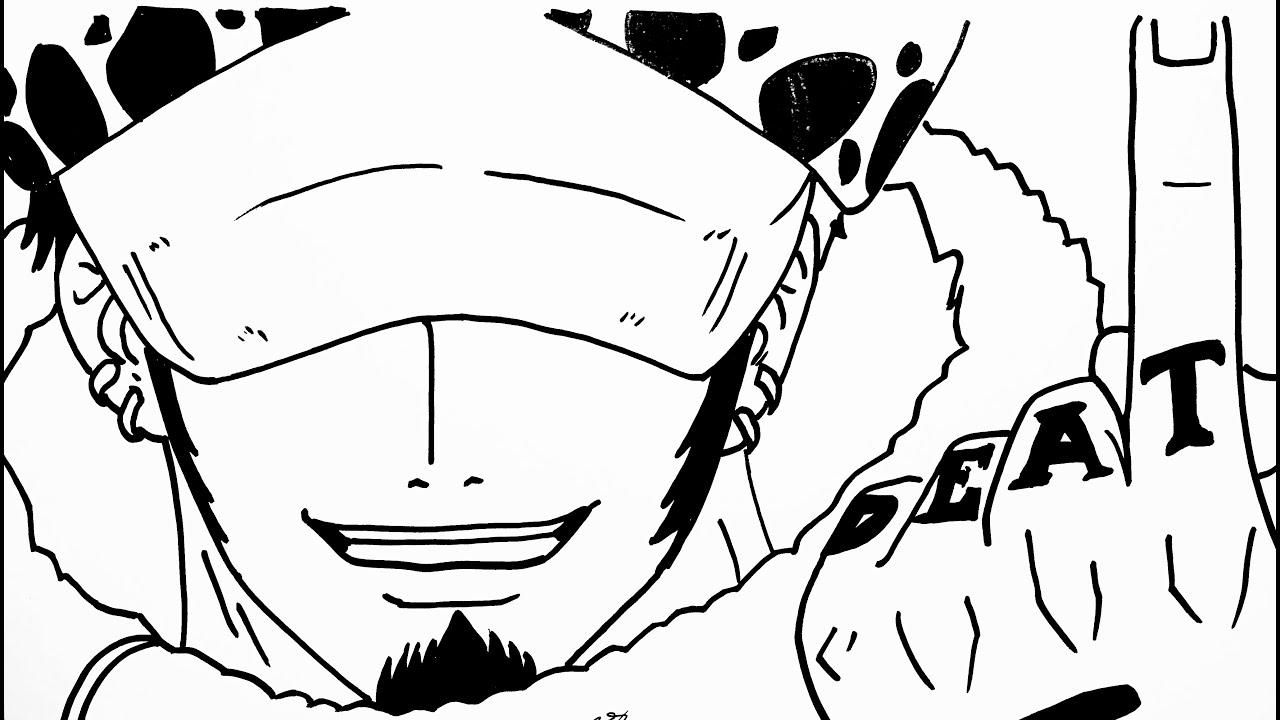 HOW TO DRAW TRAFALGAR LAW | ONE PIECE | Fun Art #funart #onepiece # ...