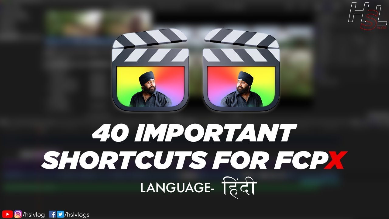 40 Important shortcuts of FCPX to make your editing faster | In Hindi ...