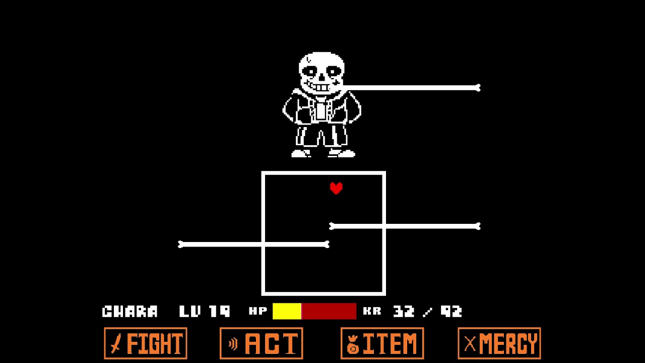 Undertale Genocide run - Sans's fight - YouTube