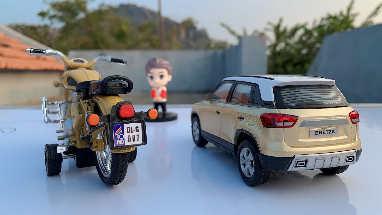 Unboxing of Scale Model Brezza | Royal Enfield | Model Cars | Diecast ...