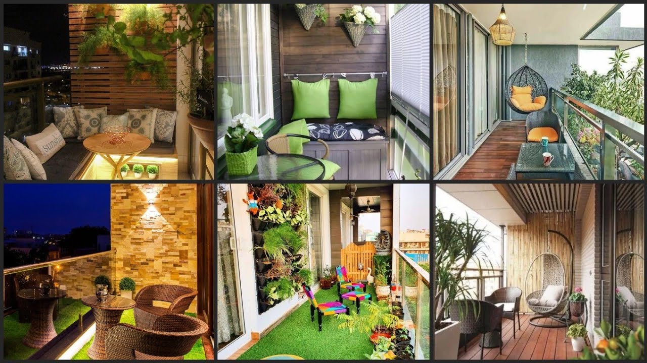 Trendy & Modern Balcony Sitting Area Decoration ideas || Balcony ...