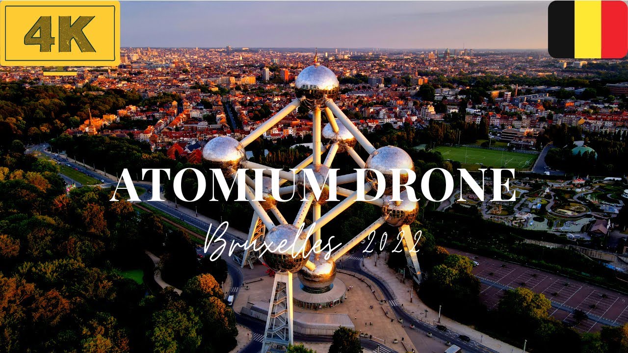 Aerial view of Atomium by Drone || Bruxelles, Belgium 2022 - YouTube