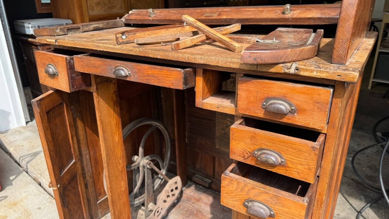 Ep. 137 I found this Antique Watchmaker’s Bench and tried to restore it ...