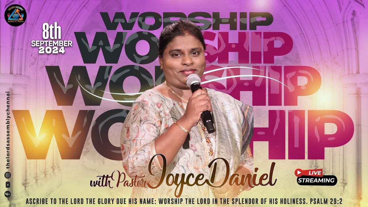 Worship with Pastor JOYCE DANIEL || 8th September 2024 || THE LORD'S ASSEMBLY. - YouTube