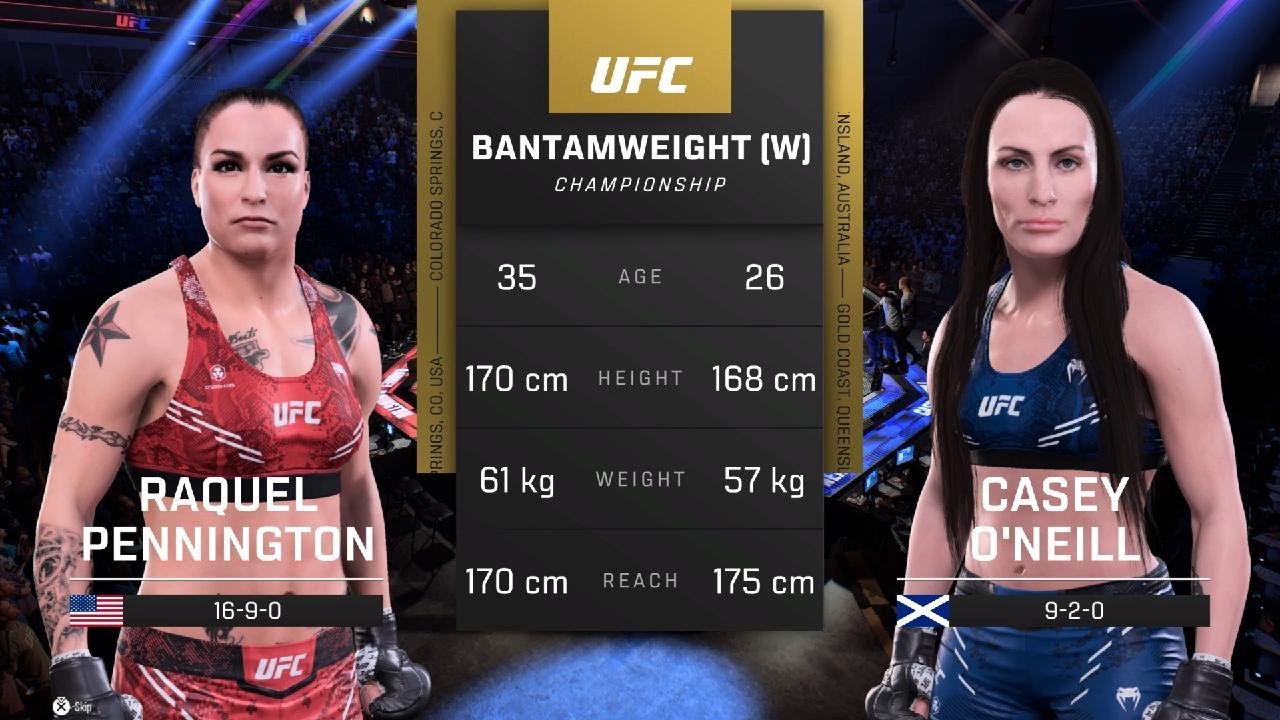 4K "UFC 5 Highlights: Raquel Pennington vs Cassey O'Neill - Shocking ...