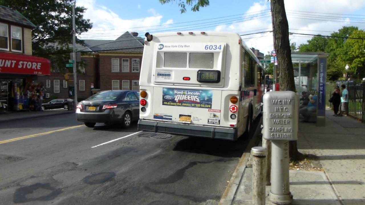 MTA NYCT Bus: 1999 OBI Orion V Q16 Bus #6034 at 35th Ave-Union St - YouTube