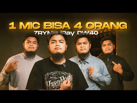 Mic Wireless Murah Bisa Buat 4 Orang! 🔥| 7RYMS iRay DW40