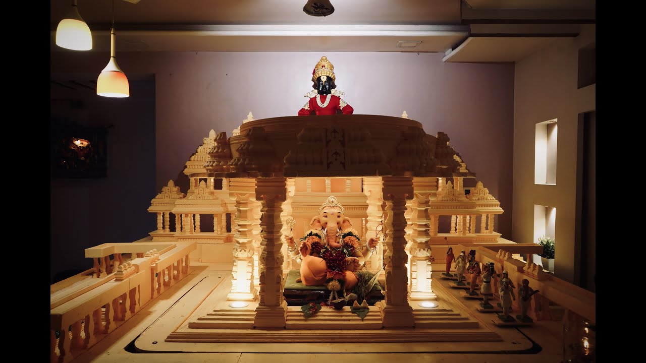 GANPATI DECORATION 2023 | PANDHARICHI WARI | GANAPTI CLOSEUPS | AKSHAY ...