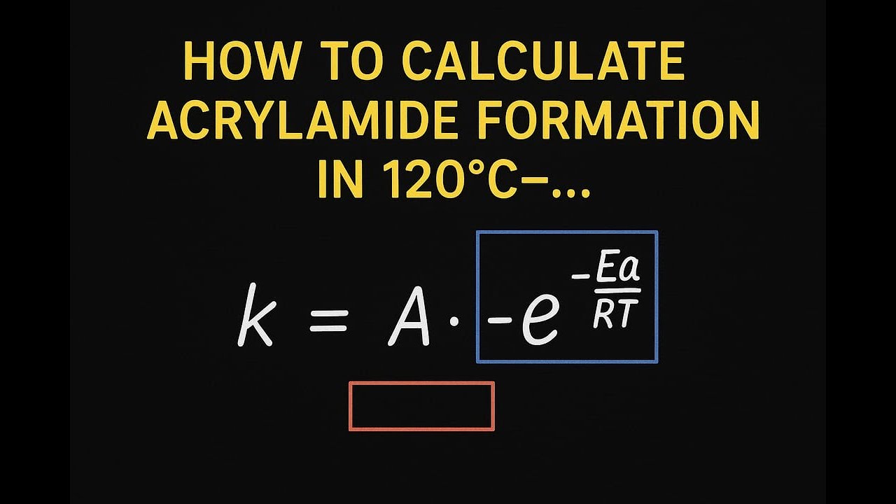 How to Calculate Acrylamide Formation in 120°C-150°C Cooking: Maillard ...