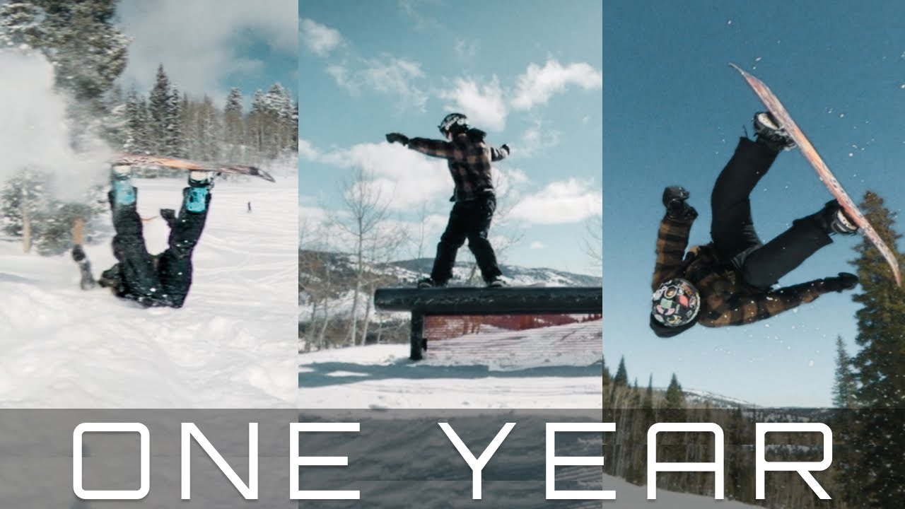 1 Season of Snowboarding Progression - YouTube