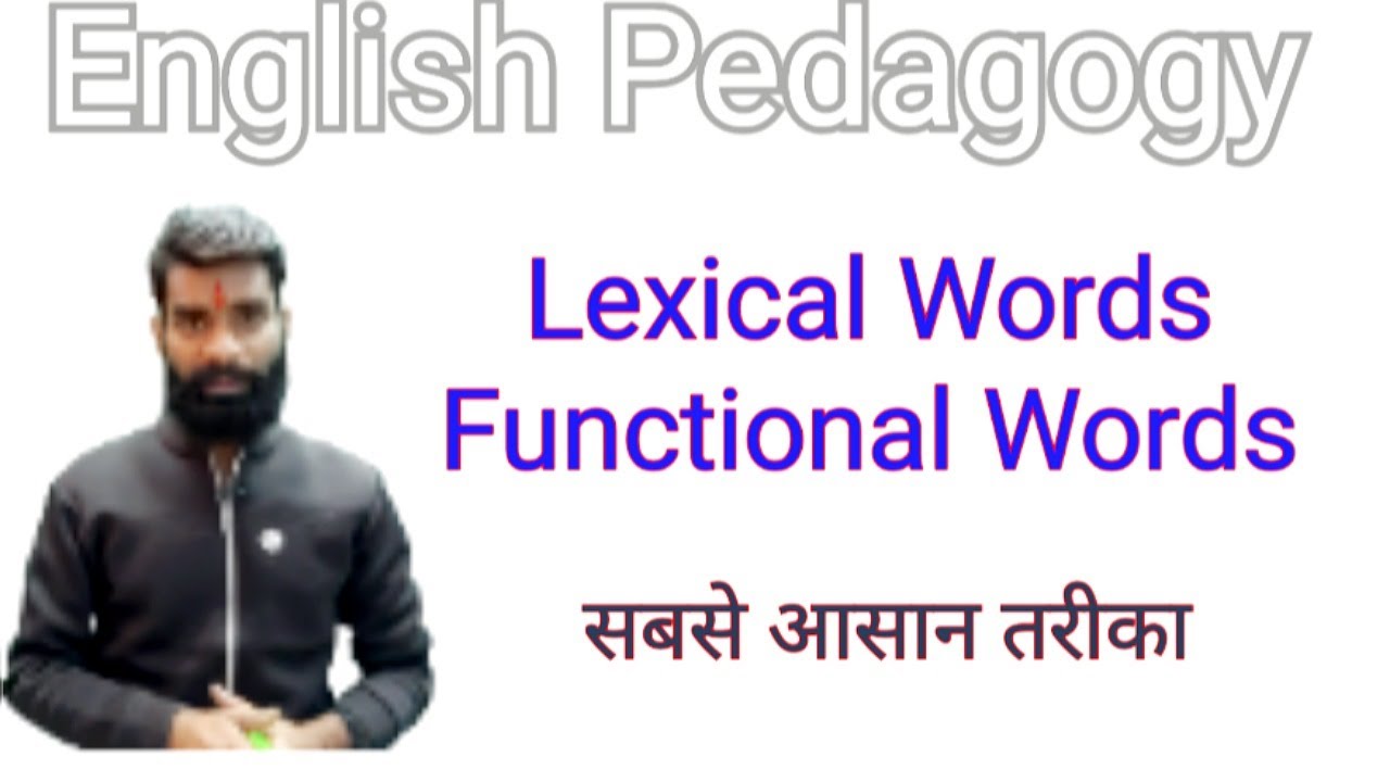 Lexical words | lexical words in English grammar | Functional words ...