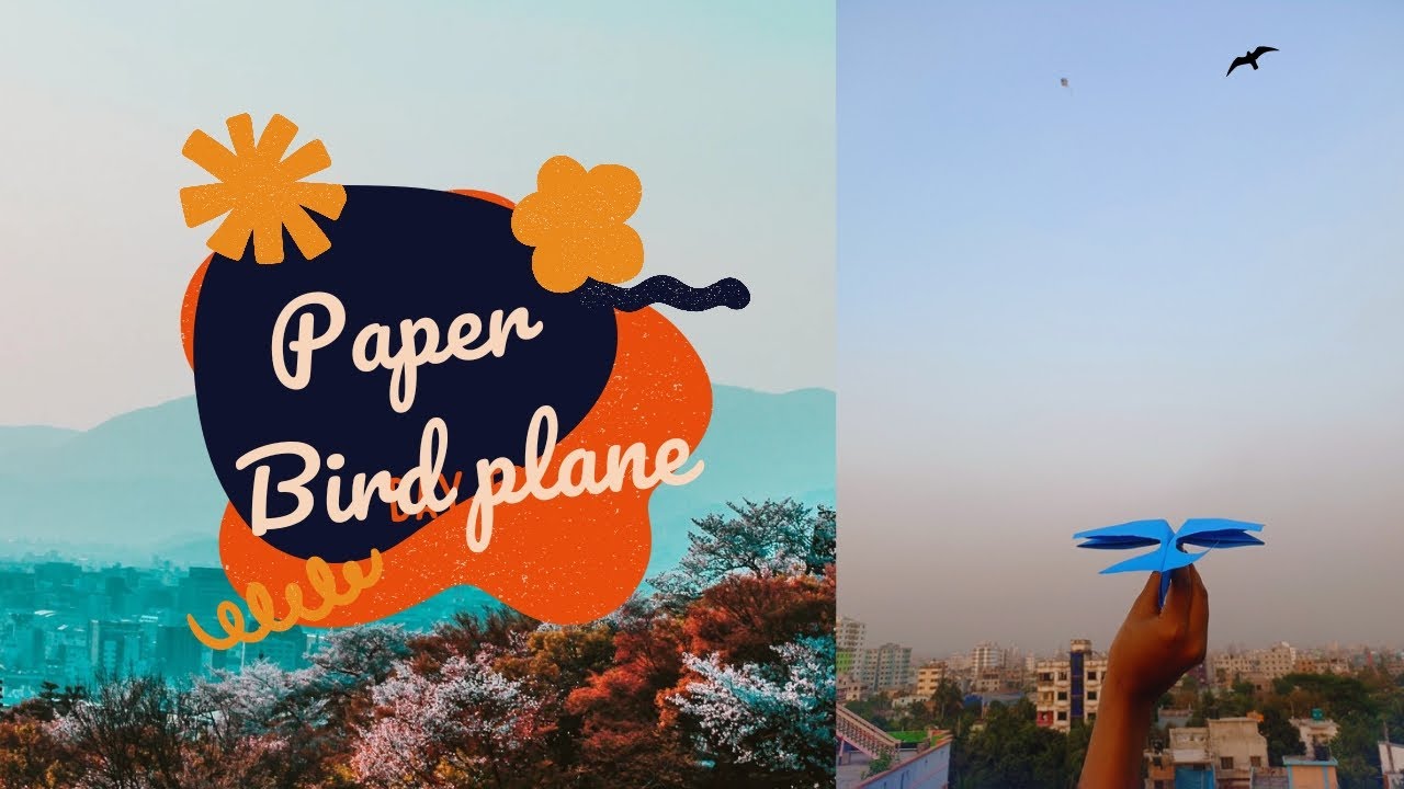 How to make a paper bird plane / easy return plane boomerang / diy A4 ...