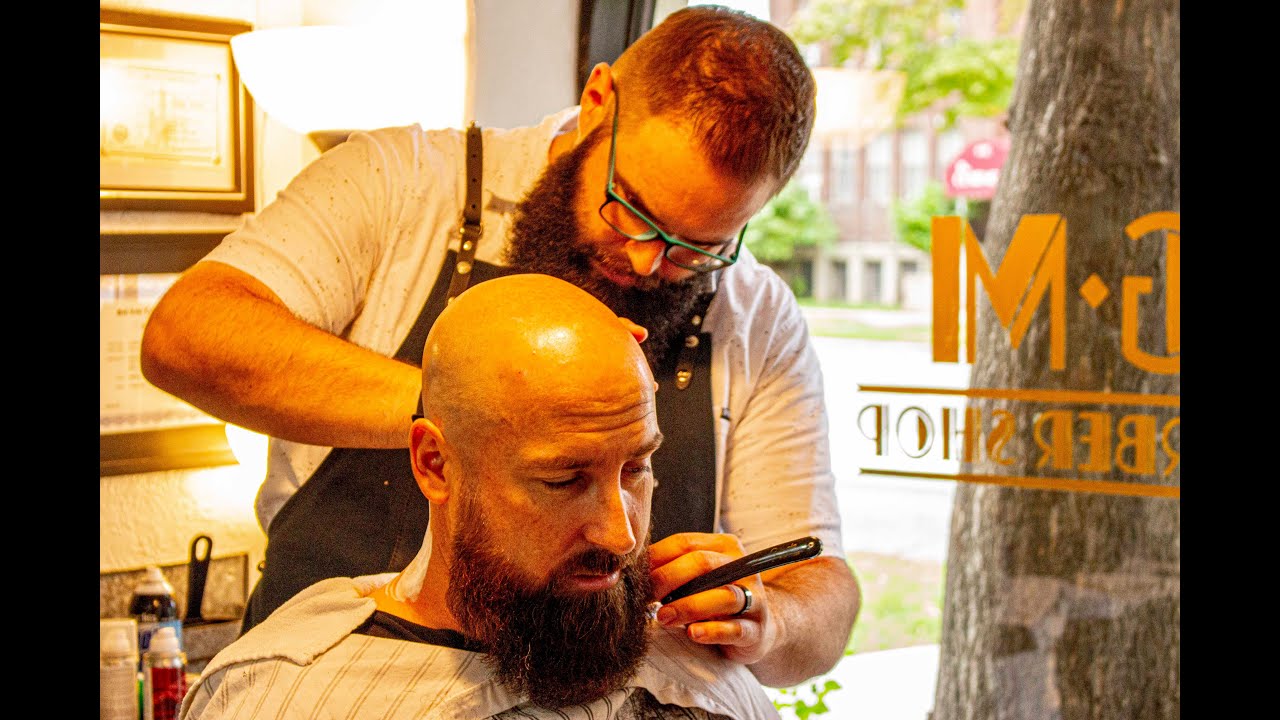 Garrett Michael Barbershop - SLC, Utah - Haircut, Razor, Shears - YouTube