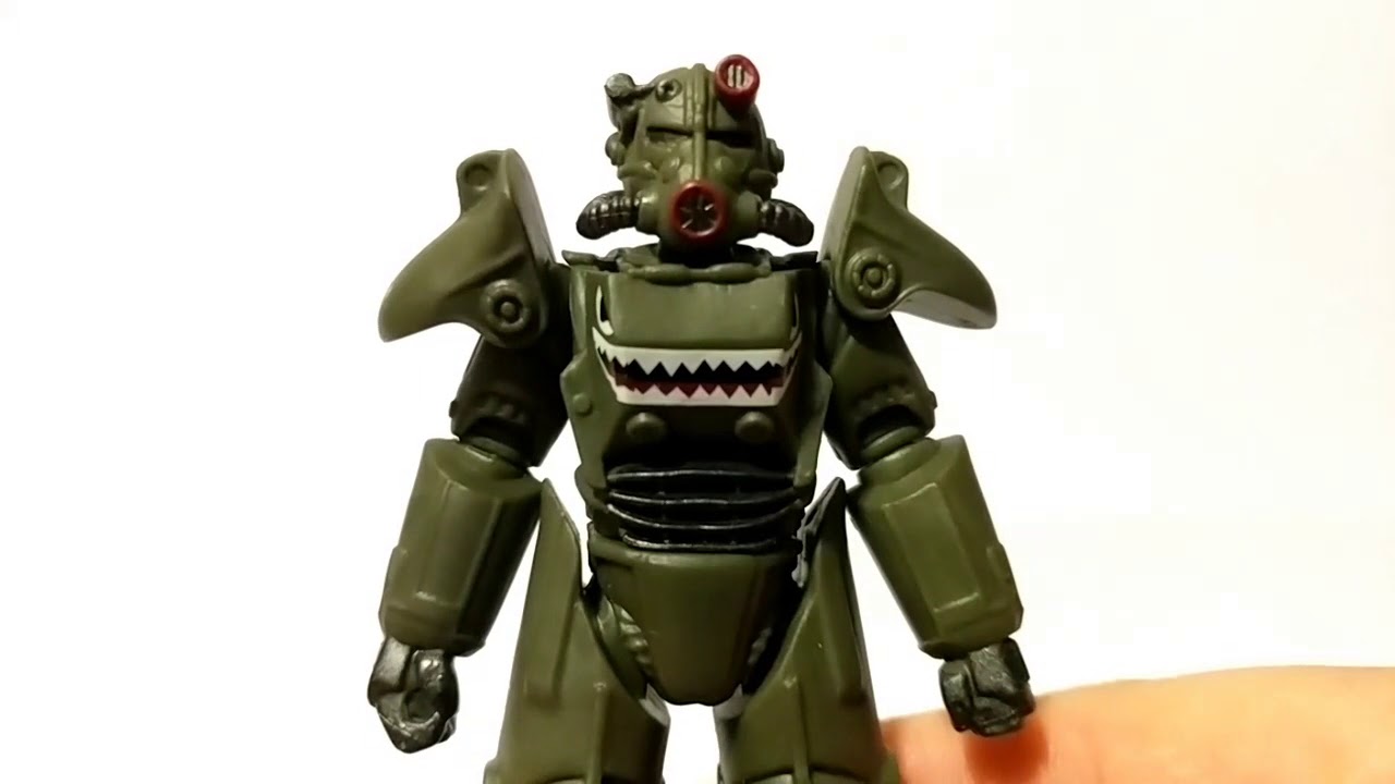 Mega Merge Fallout Series 2 #5 T-45 Hot Rod Shark Power Armor Unboxing ...