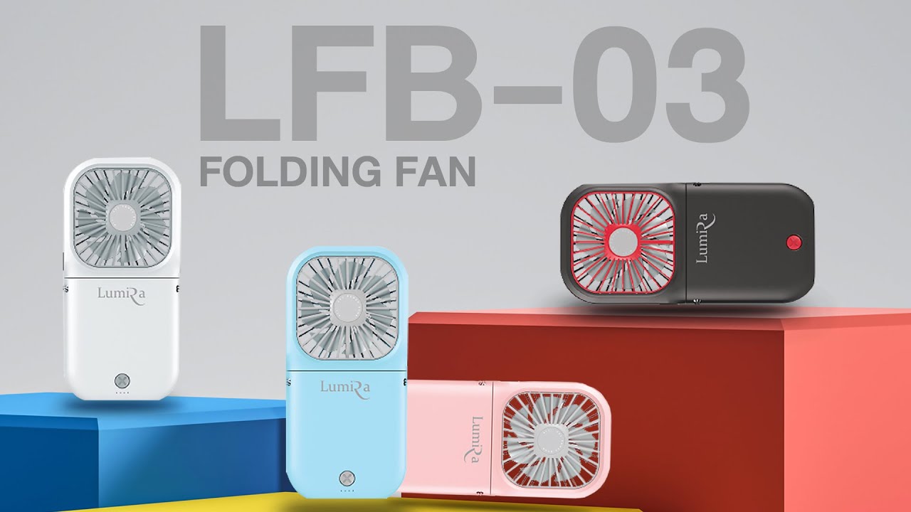 LUMIRA FOLDING FAN รุ่น LFB-03 ลมเเรง เย็นสบาย เเละยังเป็น Powerbank ใน ...