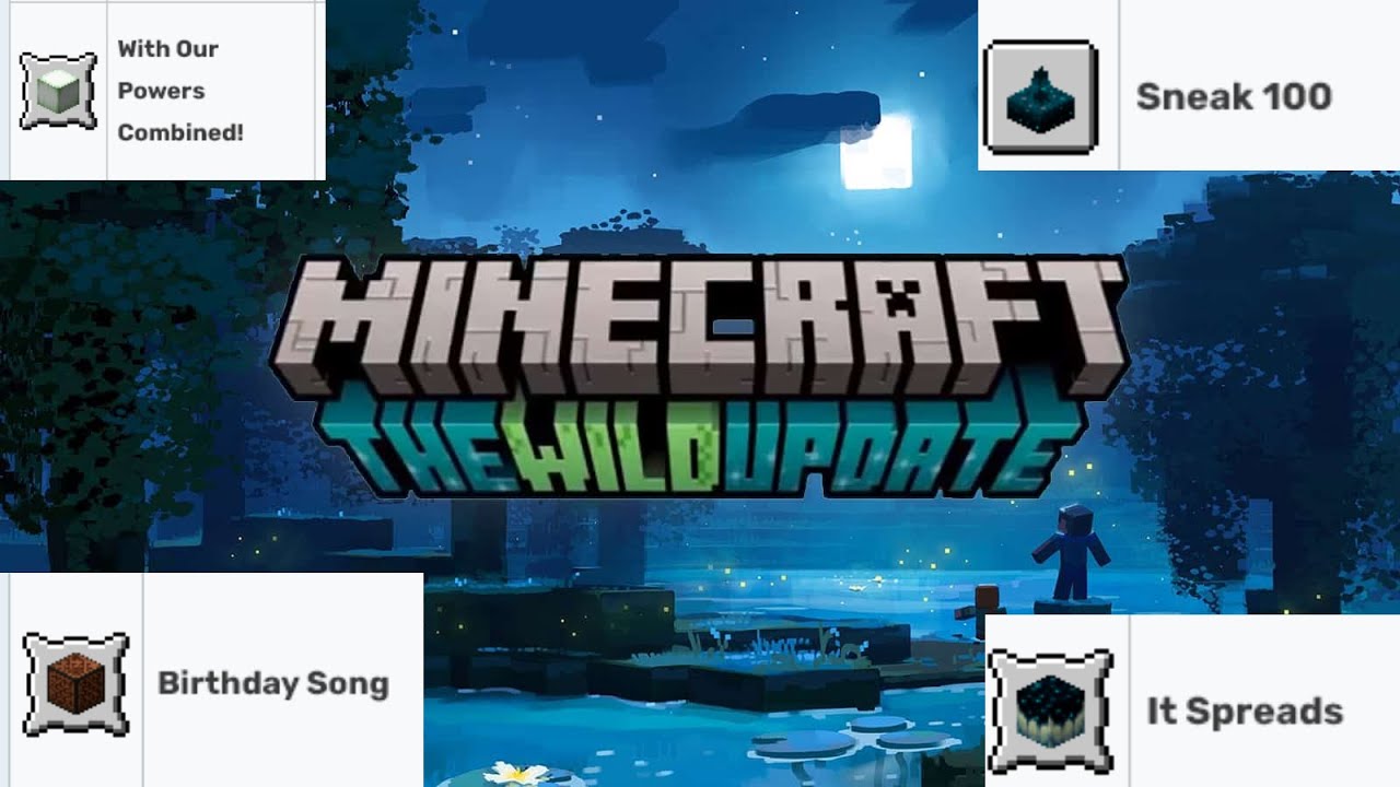 Minecraft Bedrock All New Achievements/Trophies The Wild Update Part 1 ...