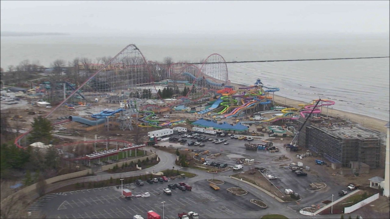 Cedar Point 2017: Cedar Point Shores Construction Time Lapse #18 (4/3 ...