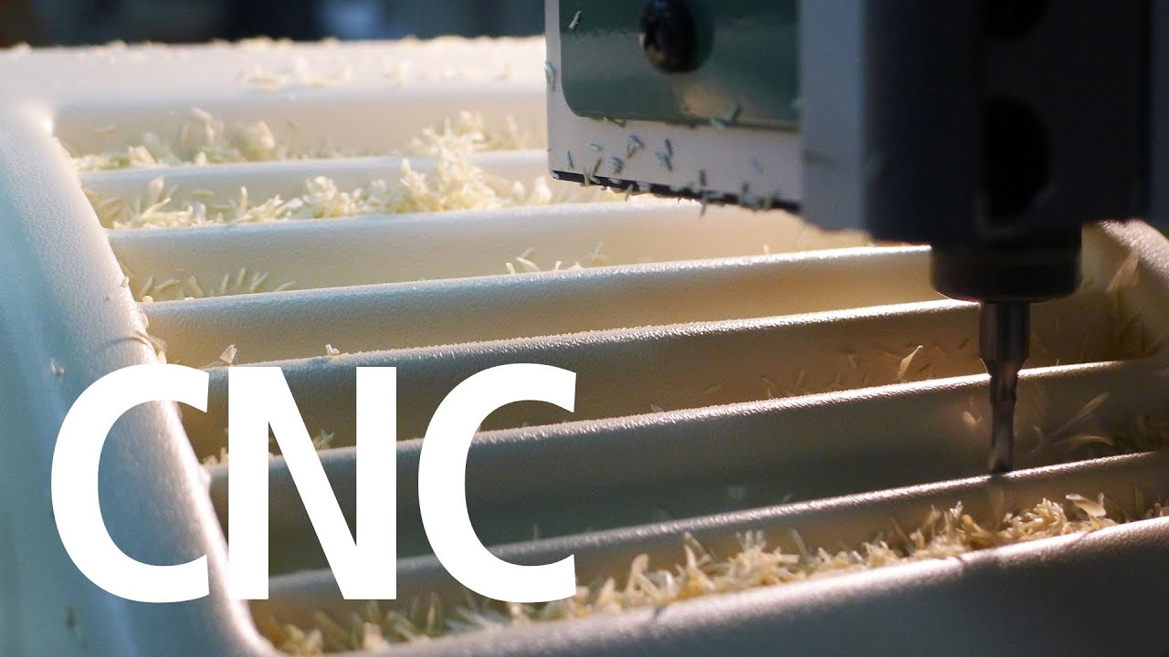 CNC Trimming Formed KYDEX® Plastic - YouTube
