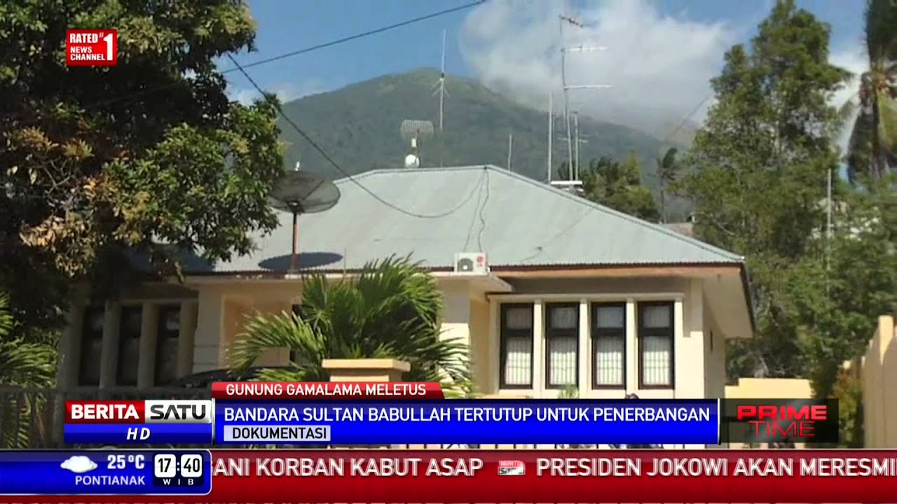 Gunung Gamalama Meletus - YouTube