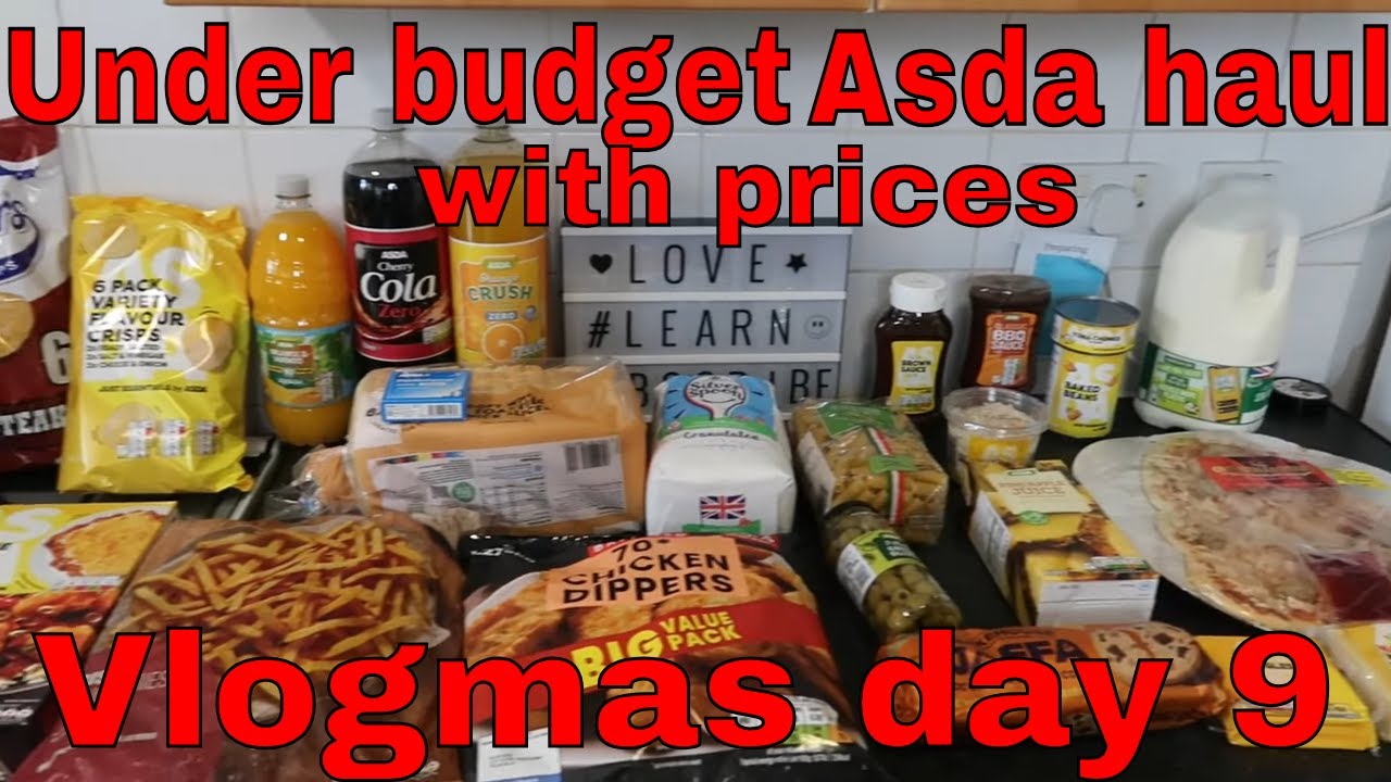 Below budget grocery haul with prices. Vlogmas day 9 - YouTube