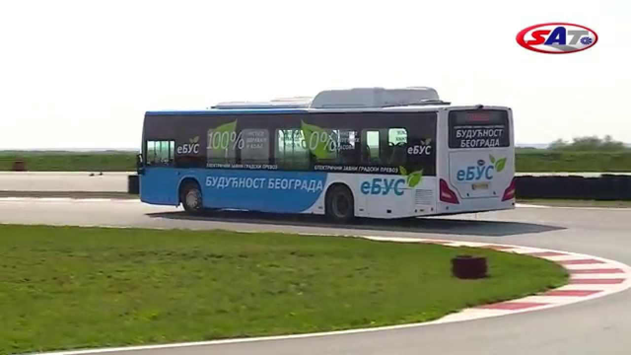 BYD Elektro autobus - test by SAT TV Show 27.04.2014. - YouTube