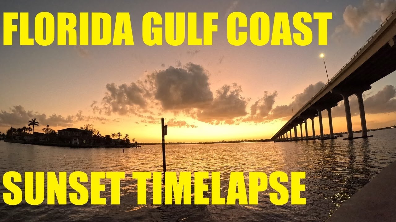 Timelapse - Colourful Sunset on Florida Gulf Coast - YouTube