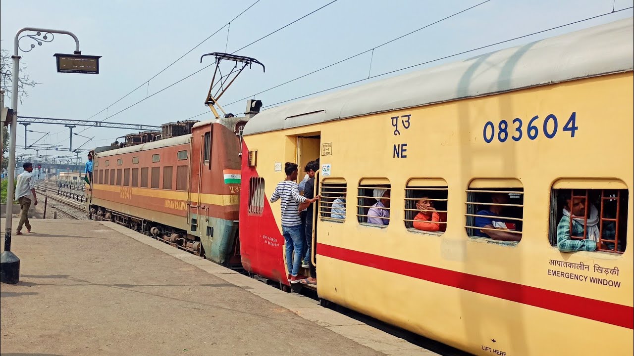 Mau Junction To Lar Road - Full Journey - 01748 Bhatni Passenger Train ...
