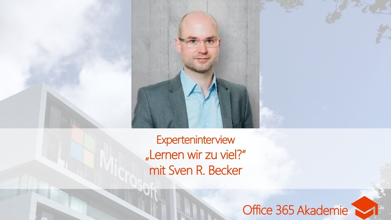 Experteninterview mit Sven R. Becker: Lernen wir zu viel? - YouTube