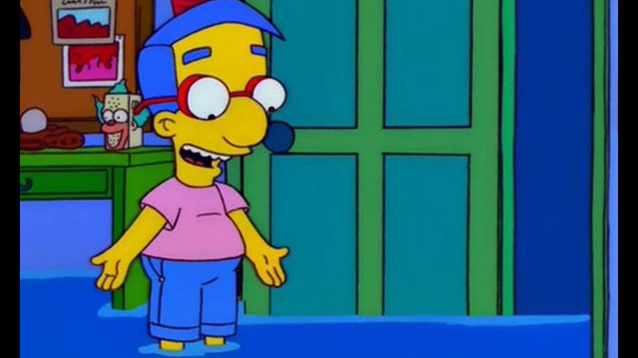 The Simpsons "The Butterfinger Group" | First Appearance of Milhouse ...
