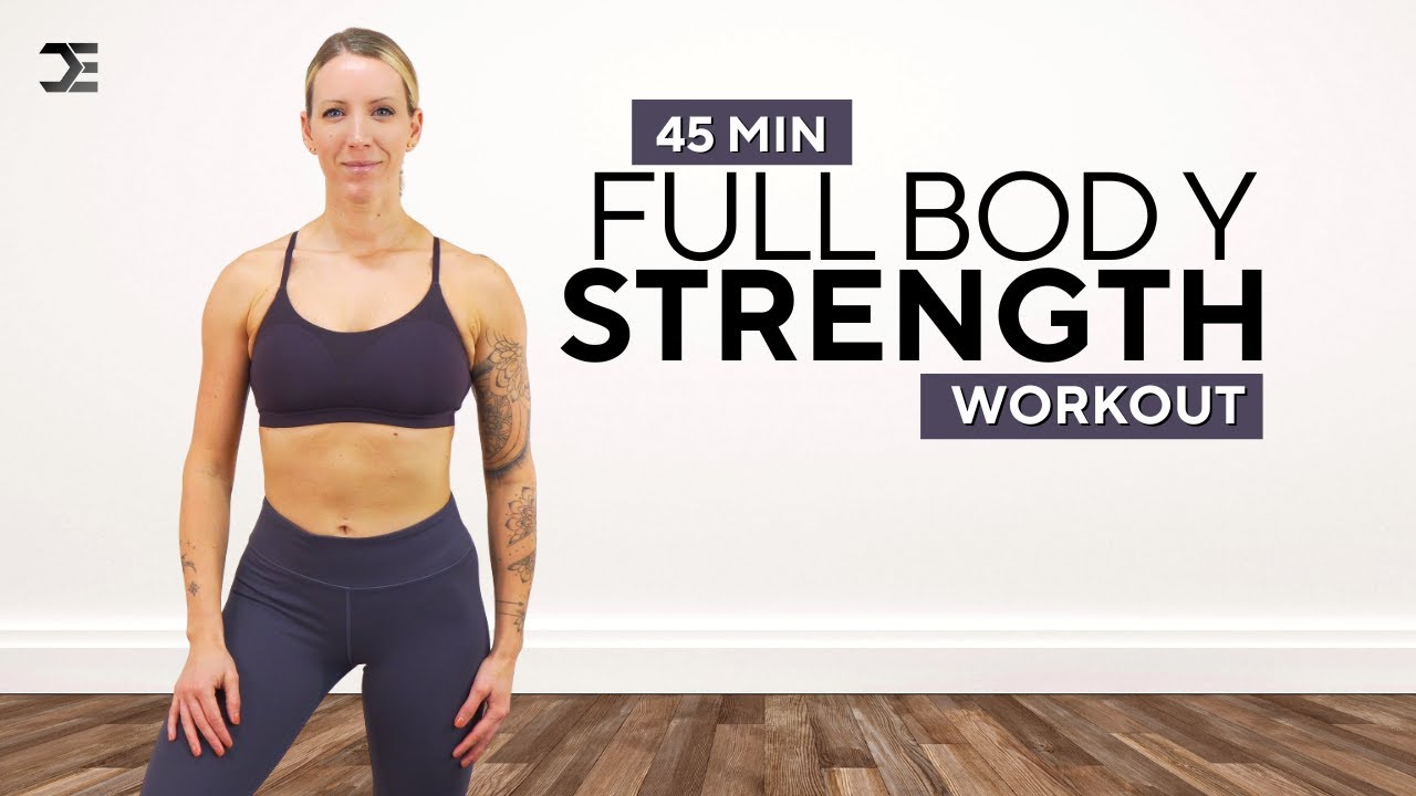 45 Min FULL BODY DUMBBELL WORKOUT | Supersets | Strength + Muscle ...