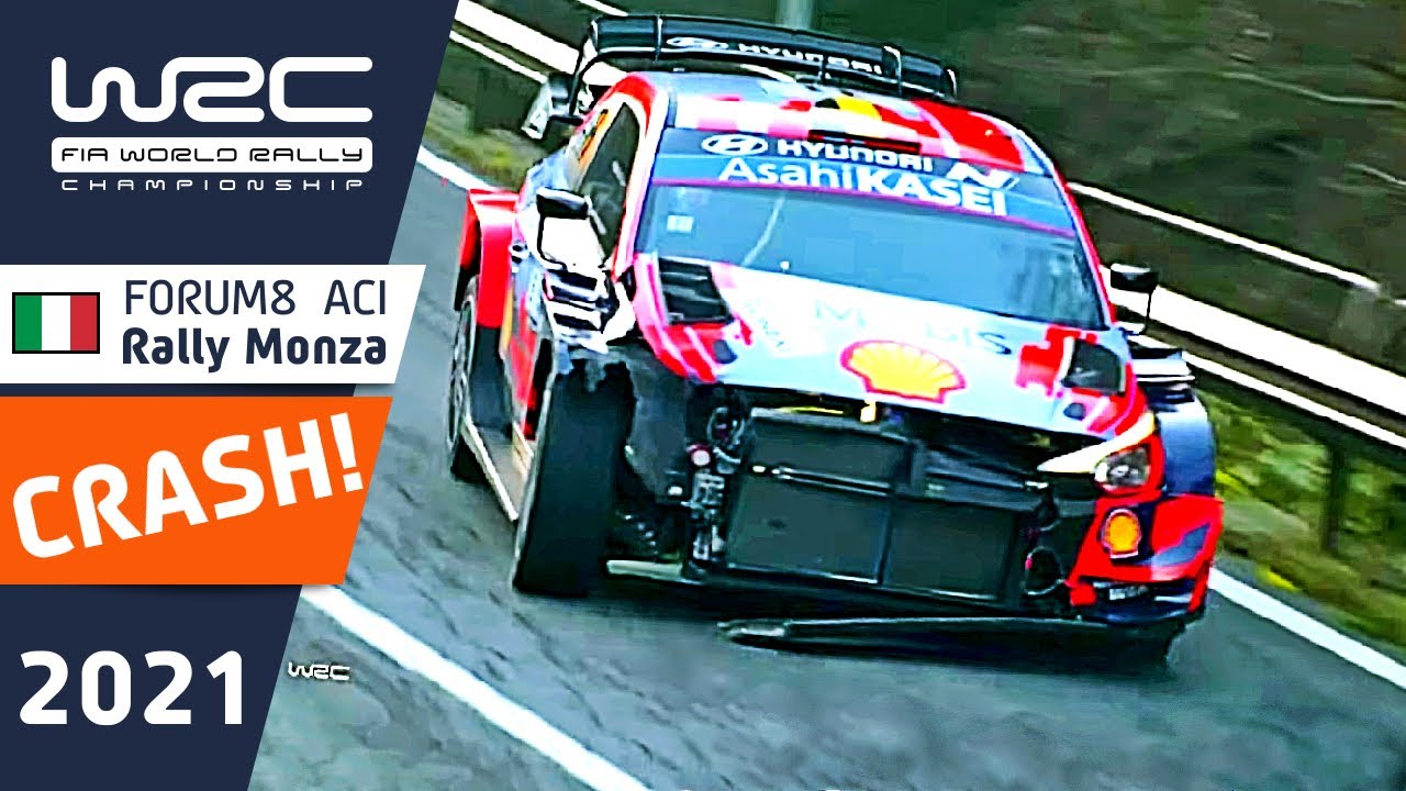 Thierry Neuville CRASH : WRC FORUM8 ACI Rally Monza 2021 - YouTube