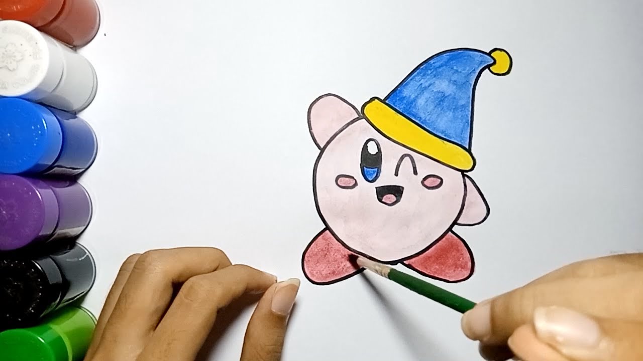 How To Draw Kirby Easy For Beginners | Menggambar kirby mudah - YouTube