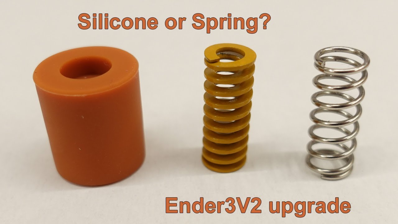 Silicone mounts vs yellow springs vs factory springs - Ender3V2 upgrade ...