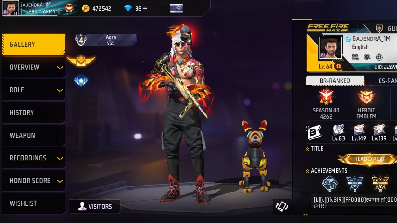 GK ARMY FF is live - YouTube