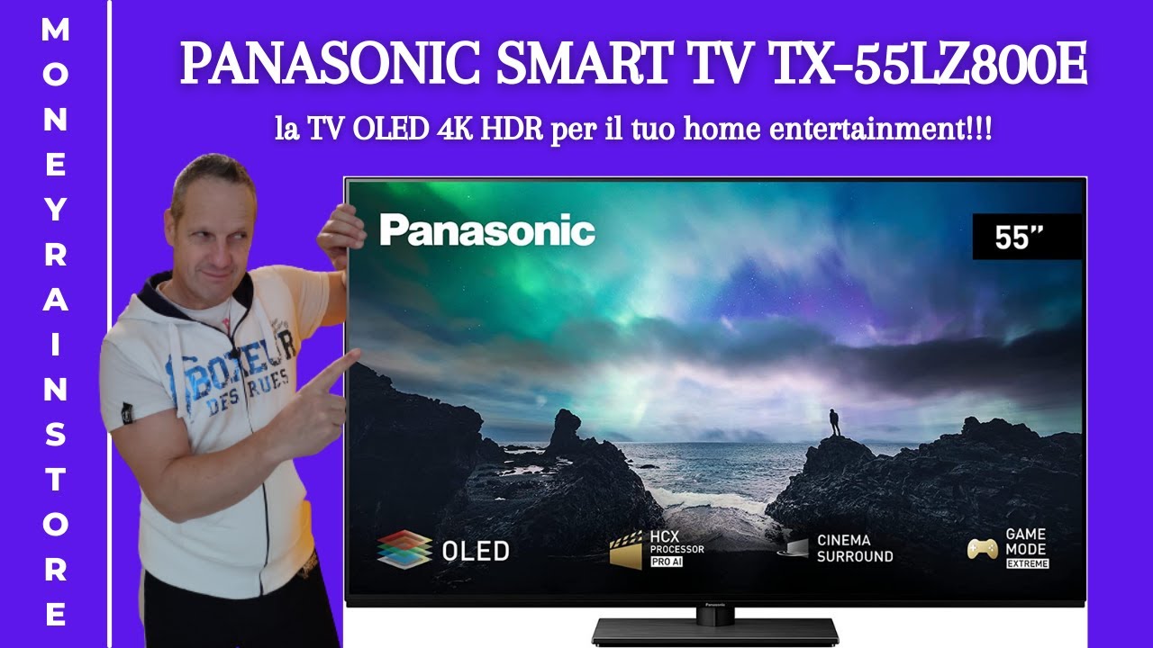 Panasonic Smart TV TX 55LZ800E 🎉 la TV OLED 4K HDR per il tuo home ...