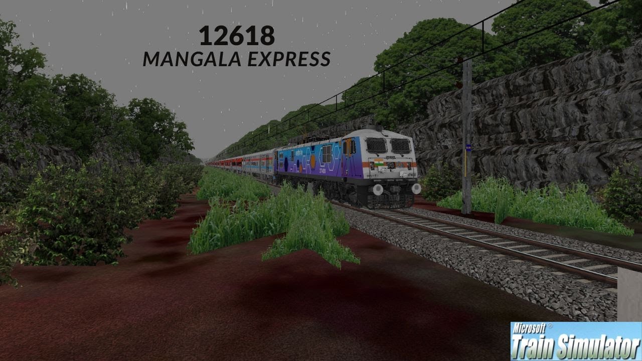 12618 Mangala Express | Konkan IR | MSTS Open Rails - Part 2 - YouTube
