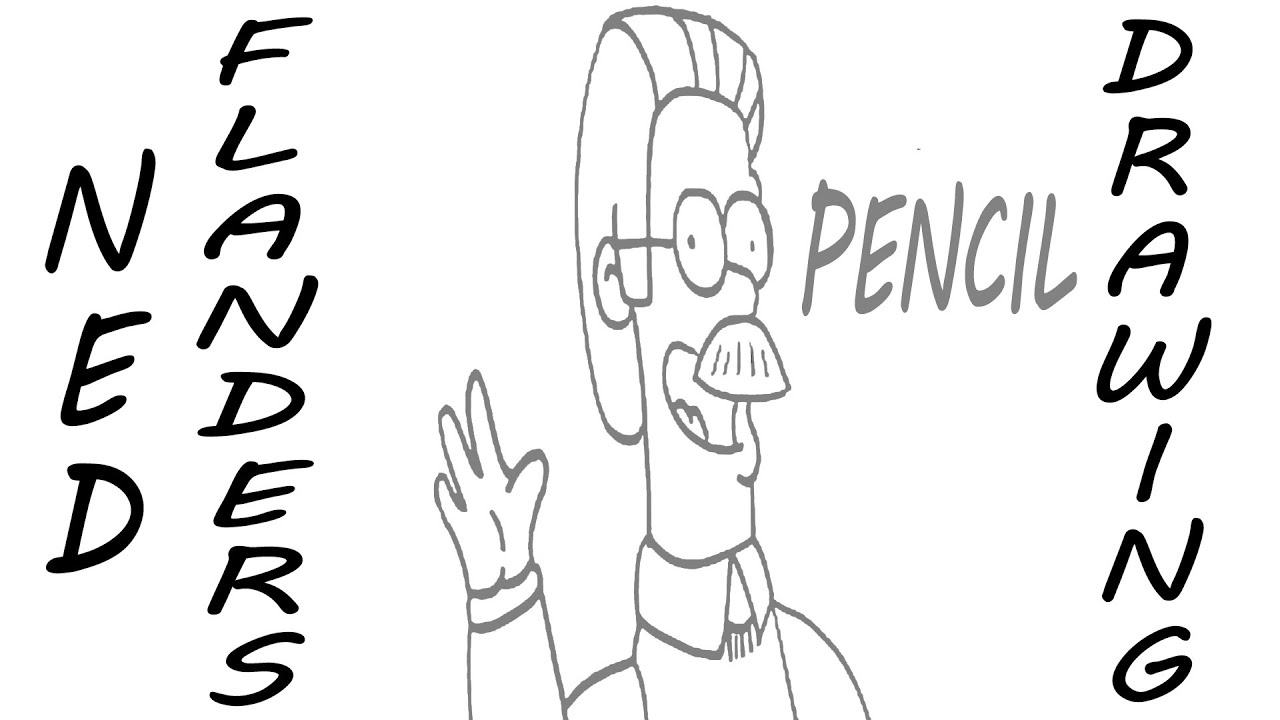 How to Draw Ned Flanders Step by Step Easy | The Simpsons Cartoon ...