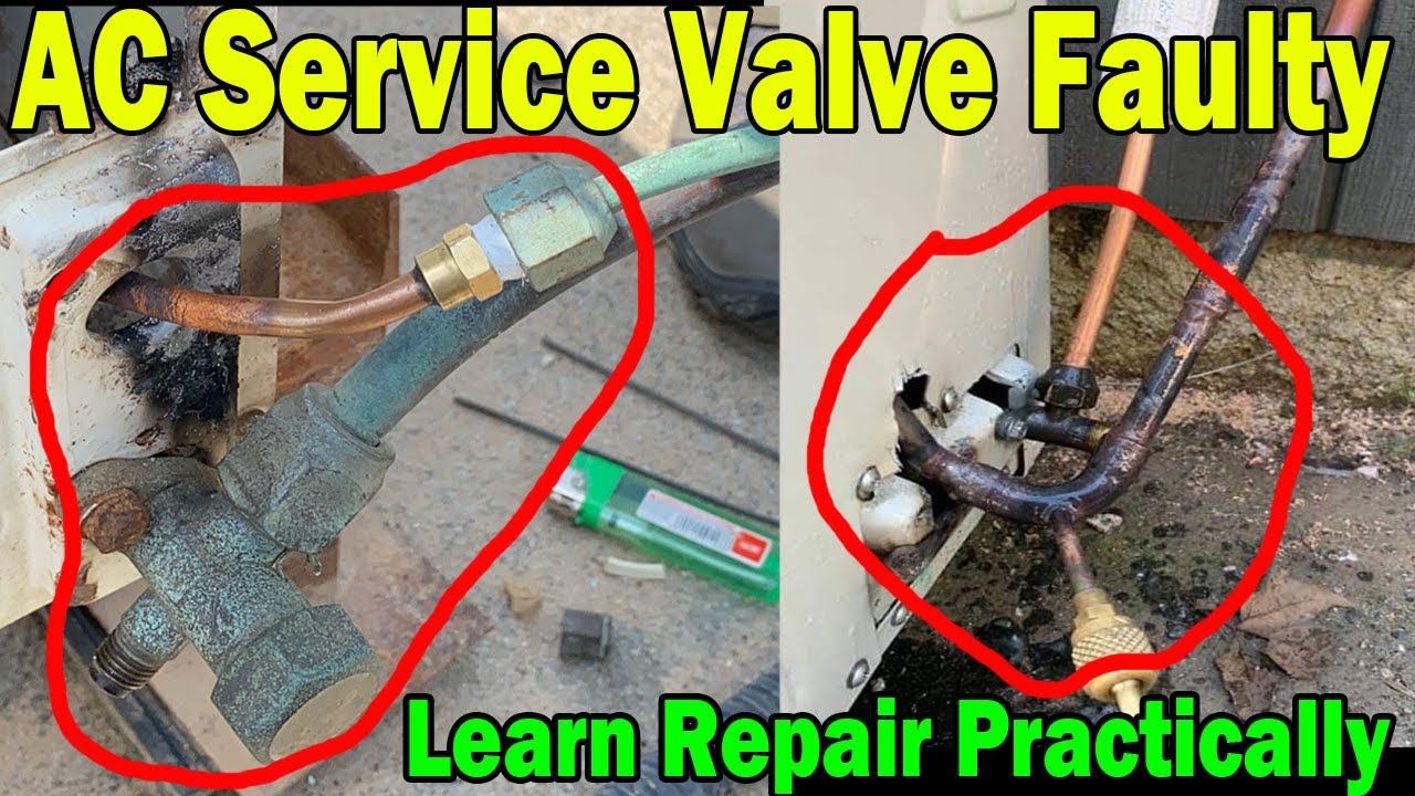 Air conditioner gas charging service valve defective how modified ...