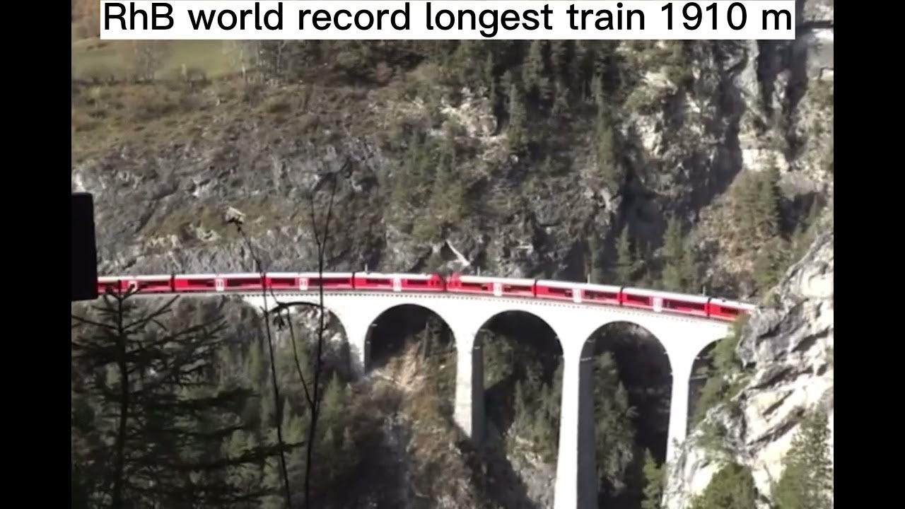 RhB - world record - longest train SWiss railways - YouTube