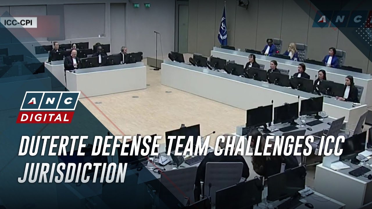 Duterte defense team challenges ICC jurisdiction | ANC - YouTube